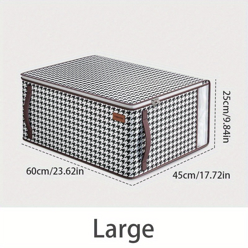 1pc Visual Clothes Storage Bag Foldable Clothes Quilt Storage Bag ...