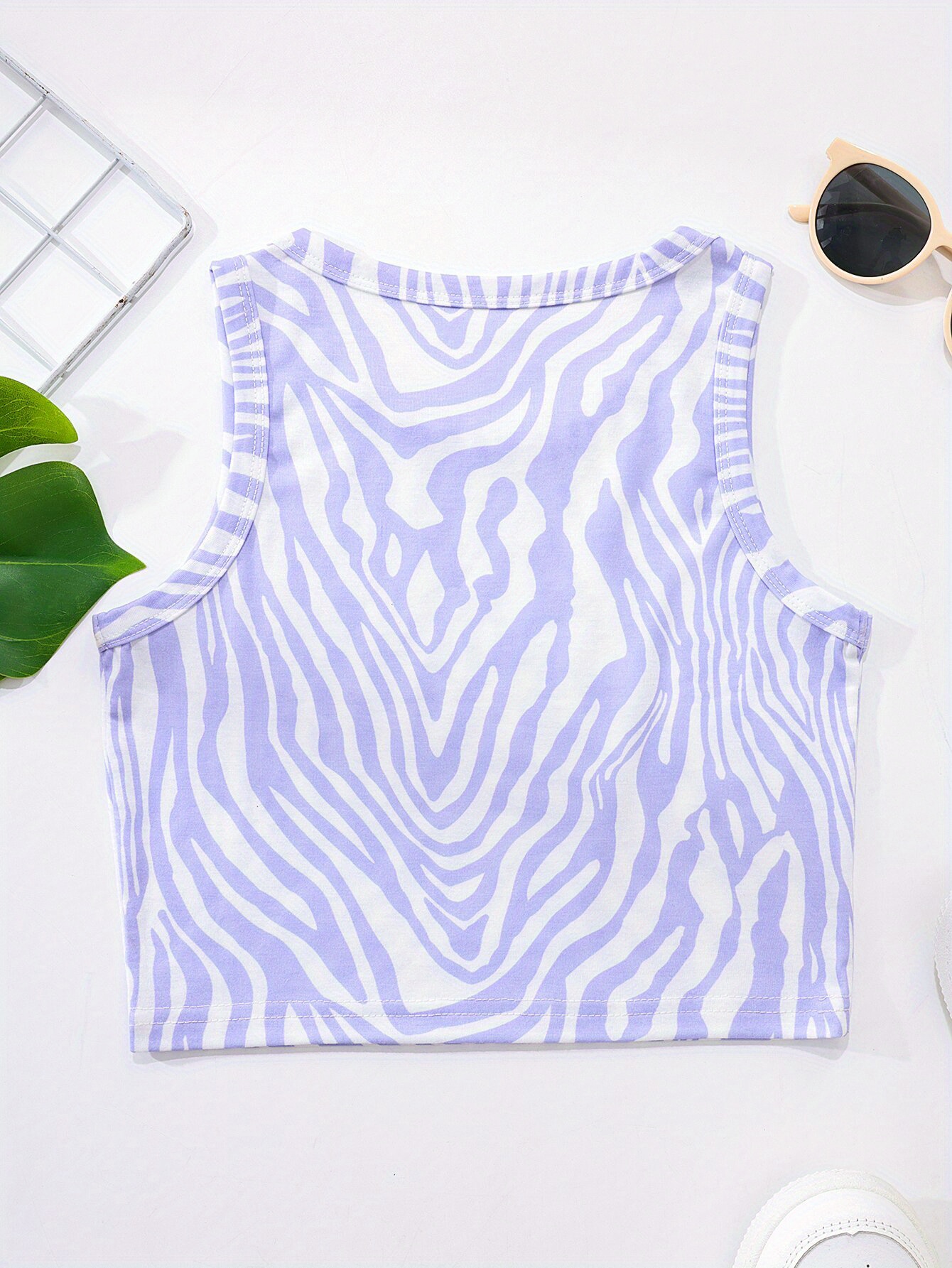 Girls Zebra Print Fit French Style Short Base - Temu