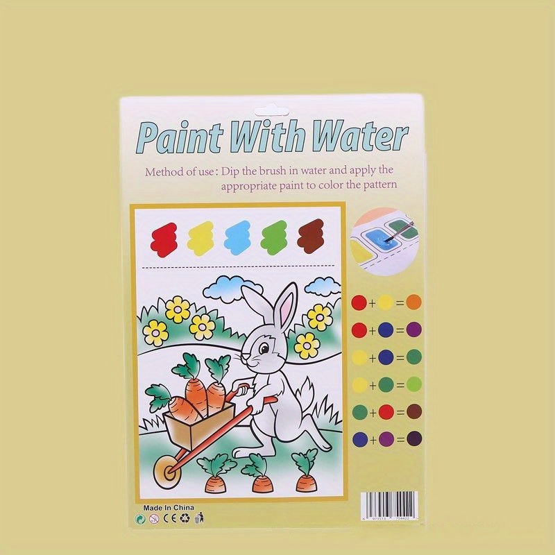 6pcs 그림 책은 수채화 물감과 함께 제공됩니다 1181in 866in 학생을위한 Diy 수채화 낙서 그림 용지 크리