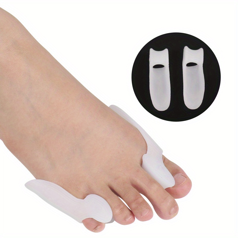 Big Toe Hallux Valgus Single Hole Split Toe Pad Overlapping - Temu