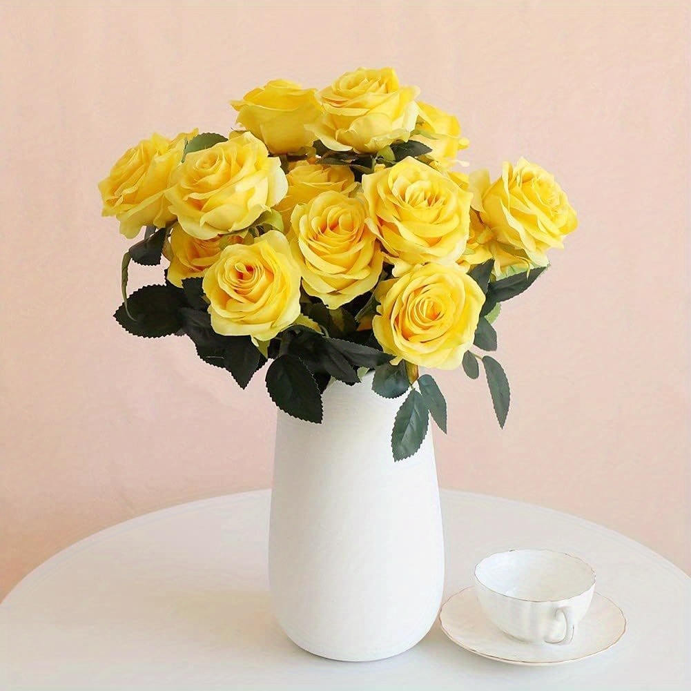 10 Heads Artificial Roses Flowers Arrangement - Temu Australia