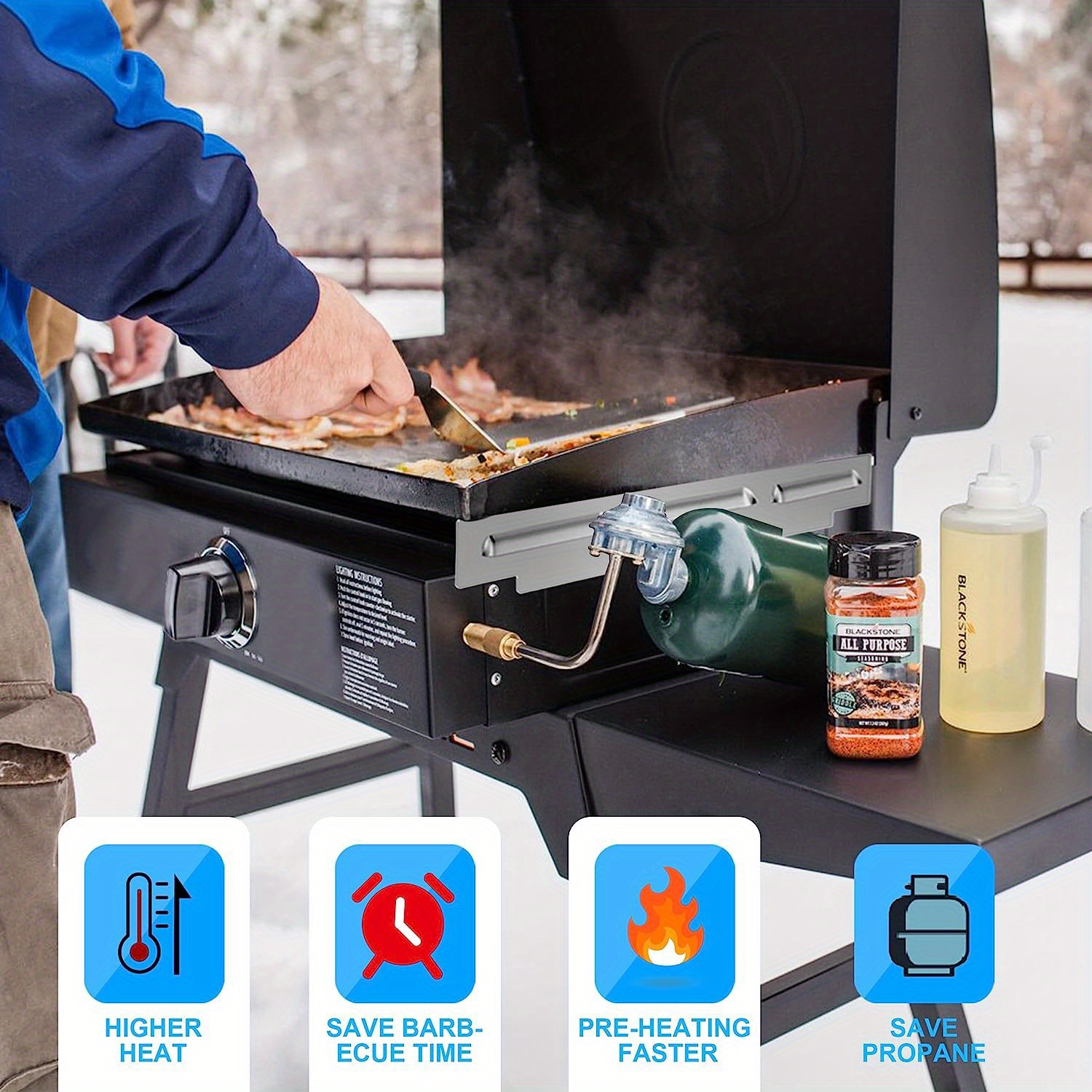 Essential Camping Bbq Accessories 1set Wind Guards For Blackstone 17 ...