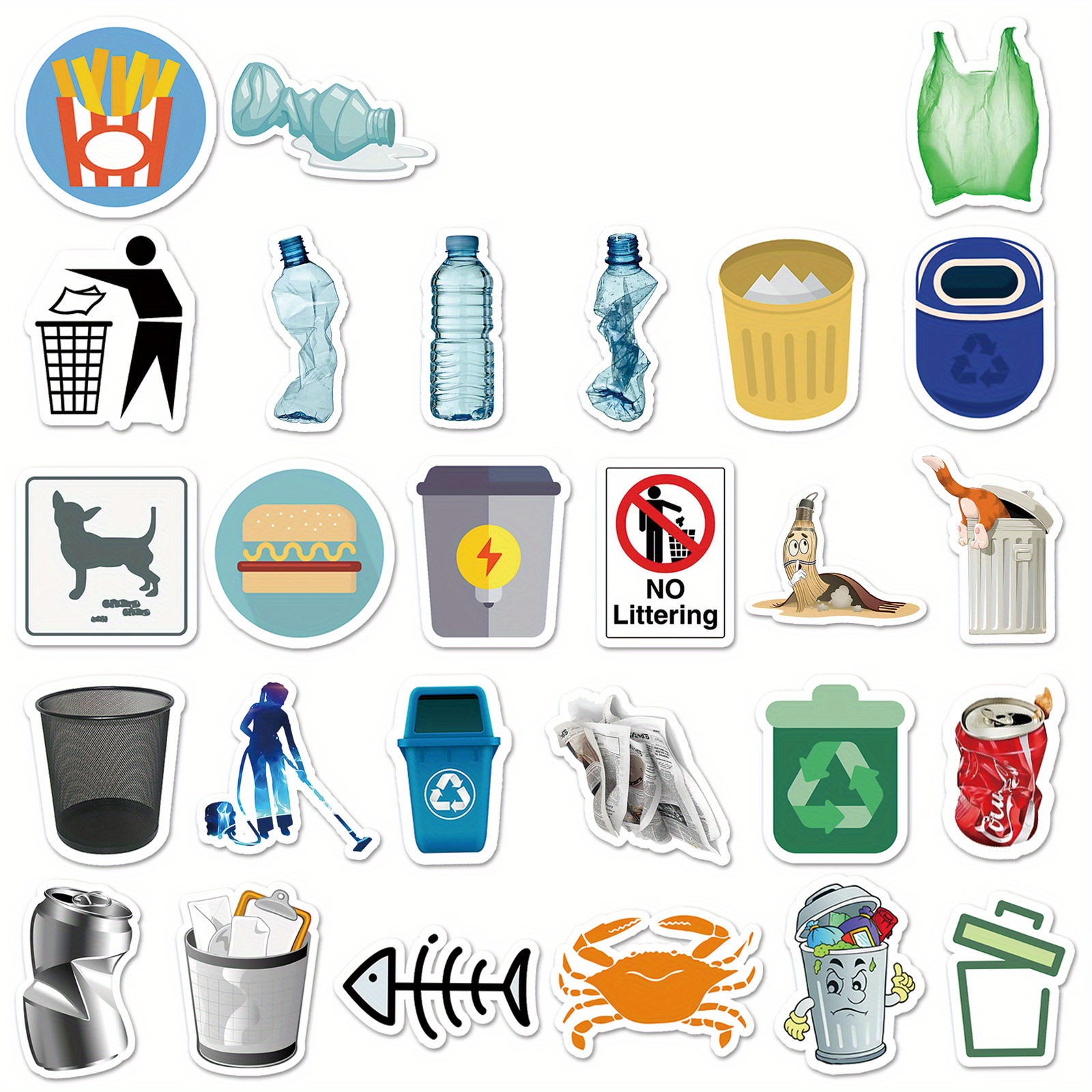 Garbage Sorting Graffiti Stickers Mobile Luggage - Temu