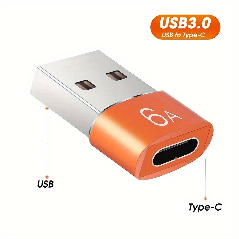 Orange+black U Disk Charging Converter Type c Usb3.0 Female - Temu