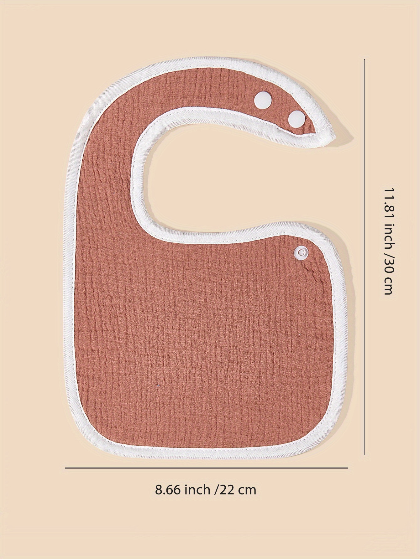 Infant Baby Plain shaped Bib Soft Feeding Bib Snap - Temu Australia