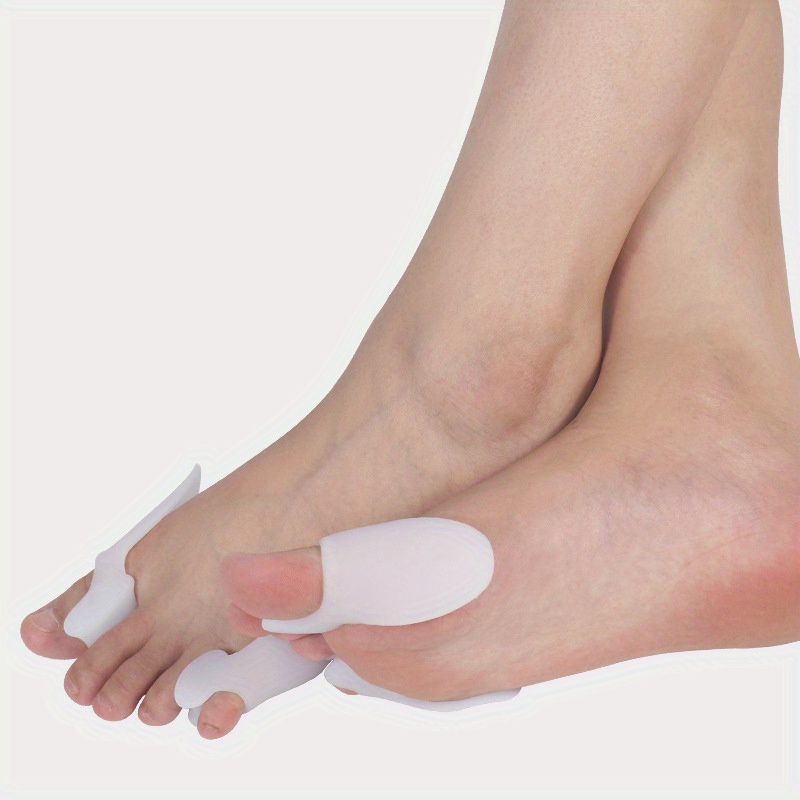Big Toe Hallux Valgus Single Hole Split Toe Pad Overlapping - Temu