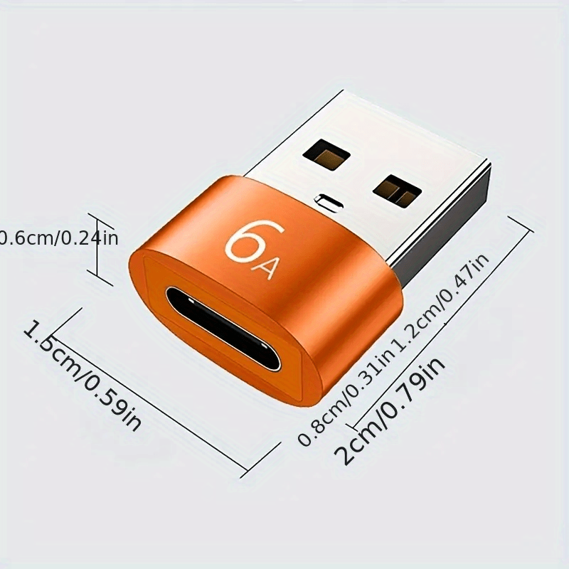 Orange+black U Disk Charging Converter Type c Usb3.0 Female - Temu