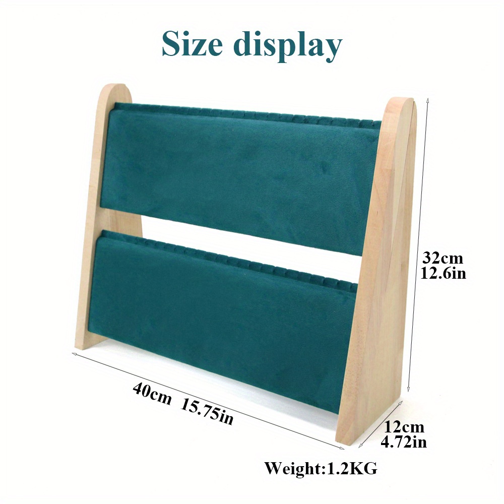 Foldable Jewelry Display Stand Wooden Jewelry Storage - Temu