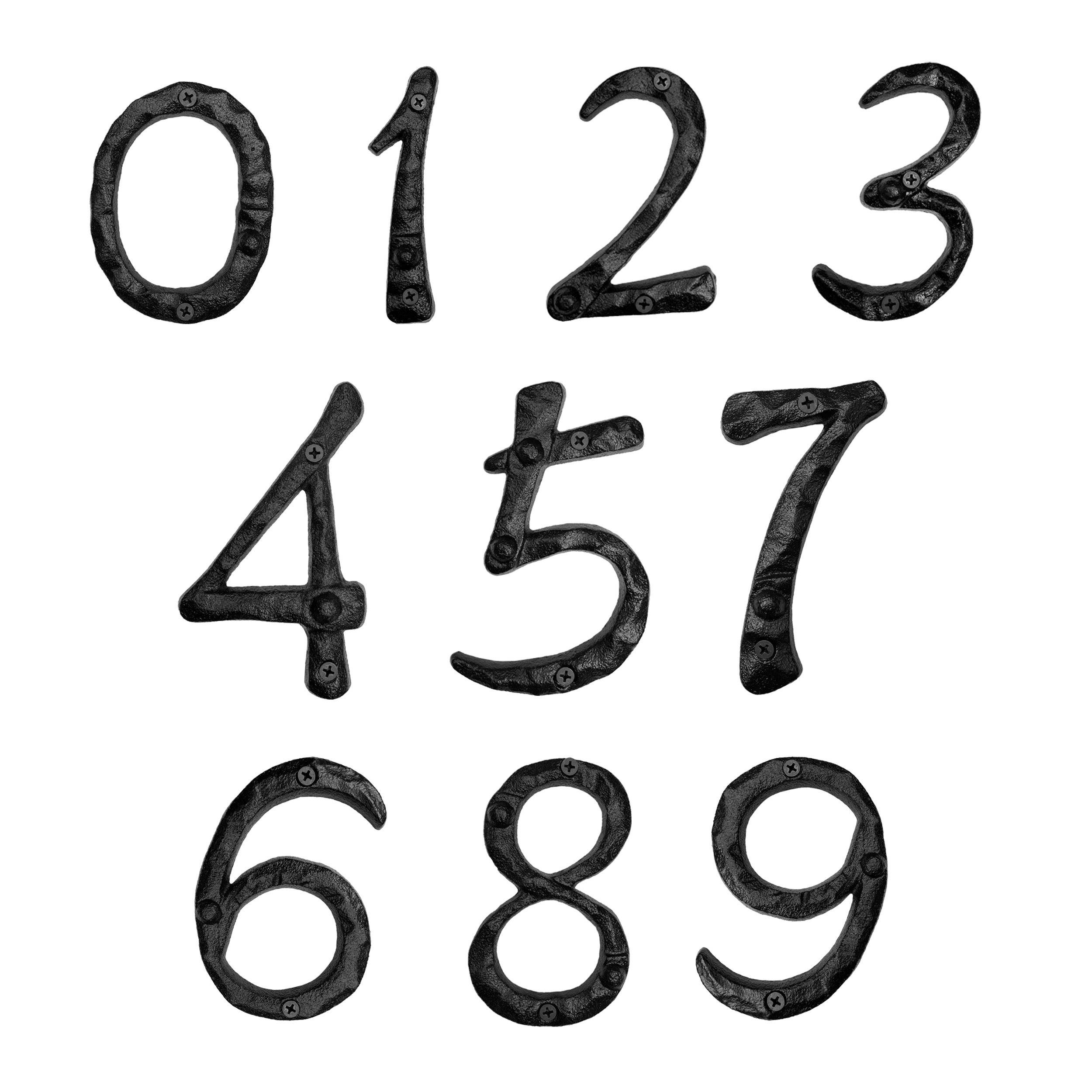 Case Numbers Wrought Iron Nails Pattern Black - Temu United