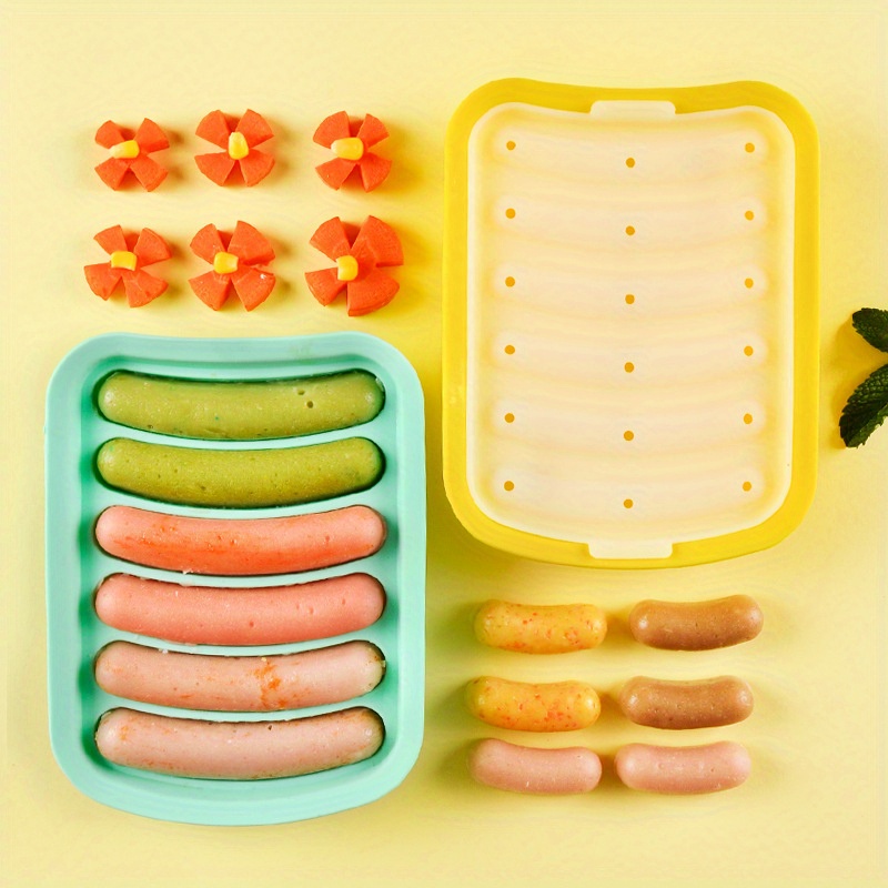 1pc 소시지 금형 Diy 소시지 만들기 금형 실리콘 실리콘 버거 핫도그 금형 자체 제작 찐 고기 소시지 금형 보조