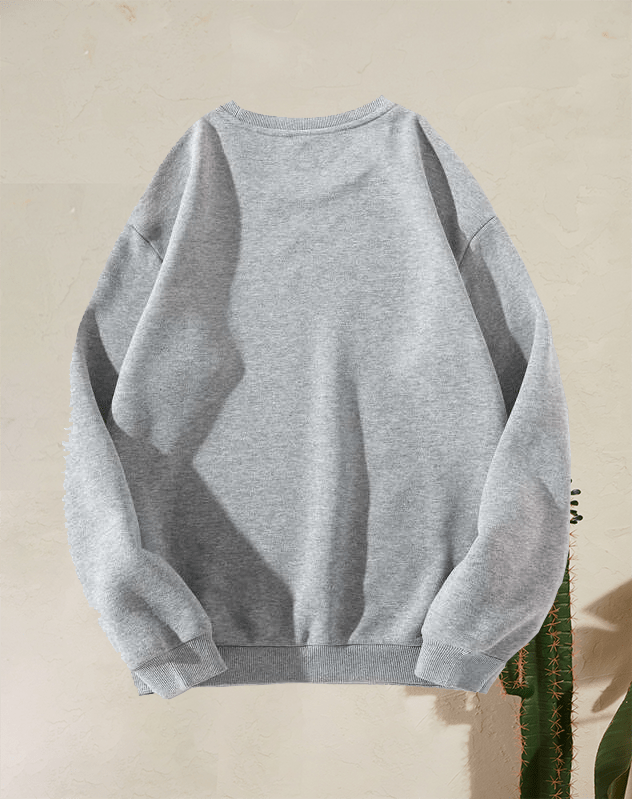 california print crew neck pullover sweatshirt casual long - Temu ...