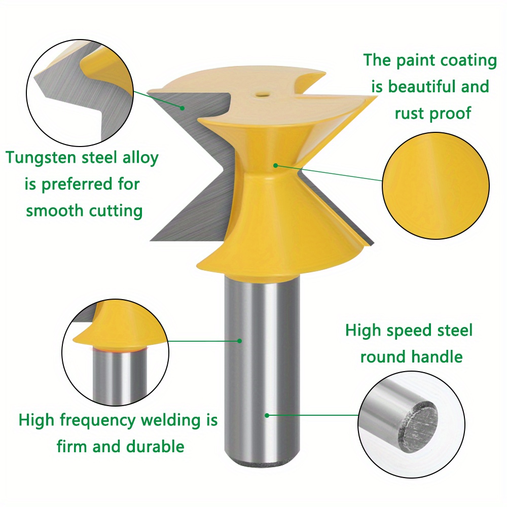 Shank 90 Degree V Design Tingue Edge Banding Router - Temu Philippines