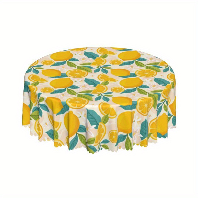 Round Tablecloth Fruit Pattern Round Table Cloth - Temu Canada
