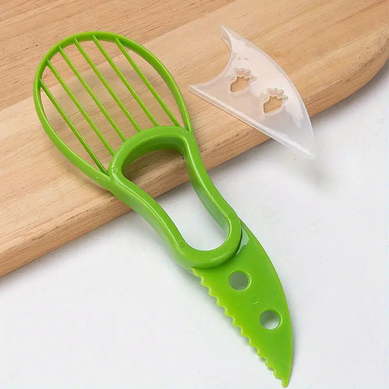 1pc 아보카도 과일 분리기 아보카도 과일 슬라이서 과일 슬라이서 껍질 벗기기 및 살 분리기 과일 칼 다기능 Temu