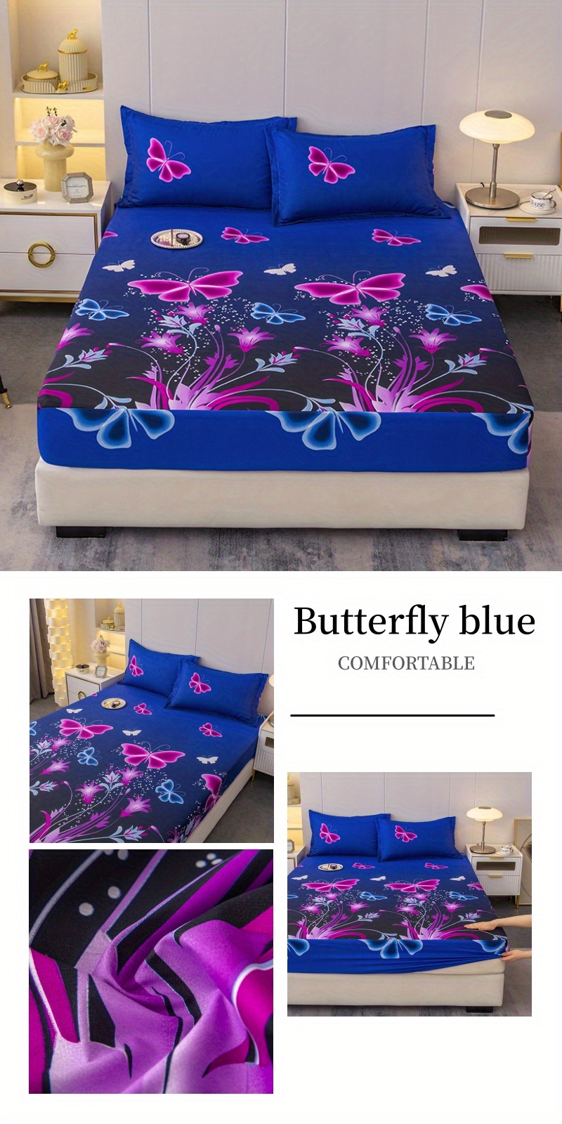 fitted sheet set resistant dustproof mattress - Temu New Zealand