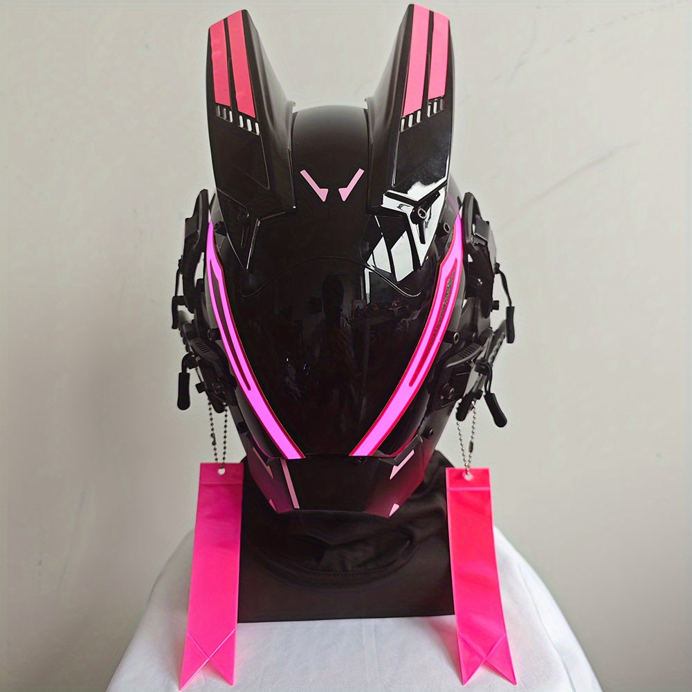 Handmade Cyberpunk Mask With Lights Cool Trendy Decorations For Men ...