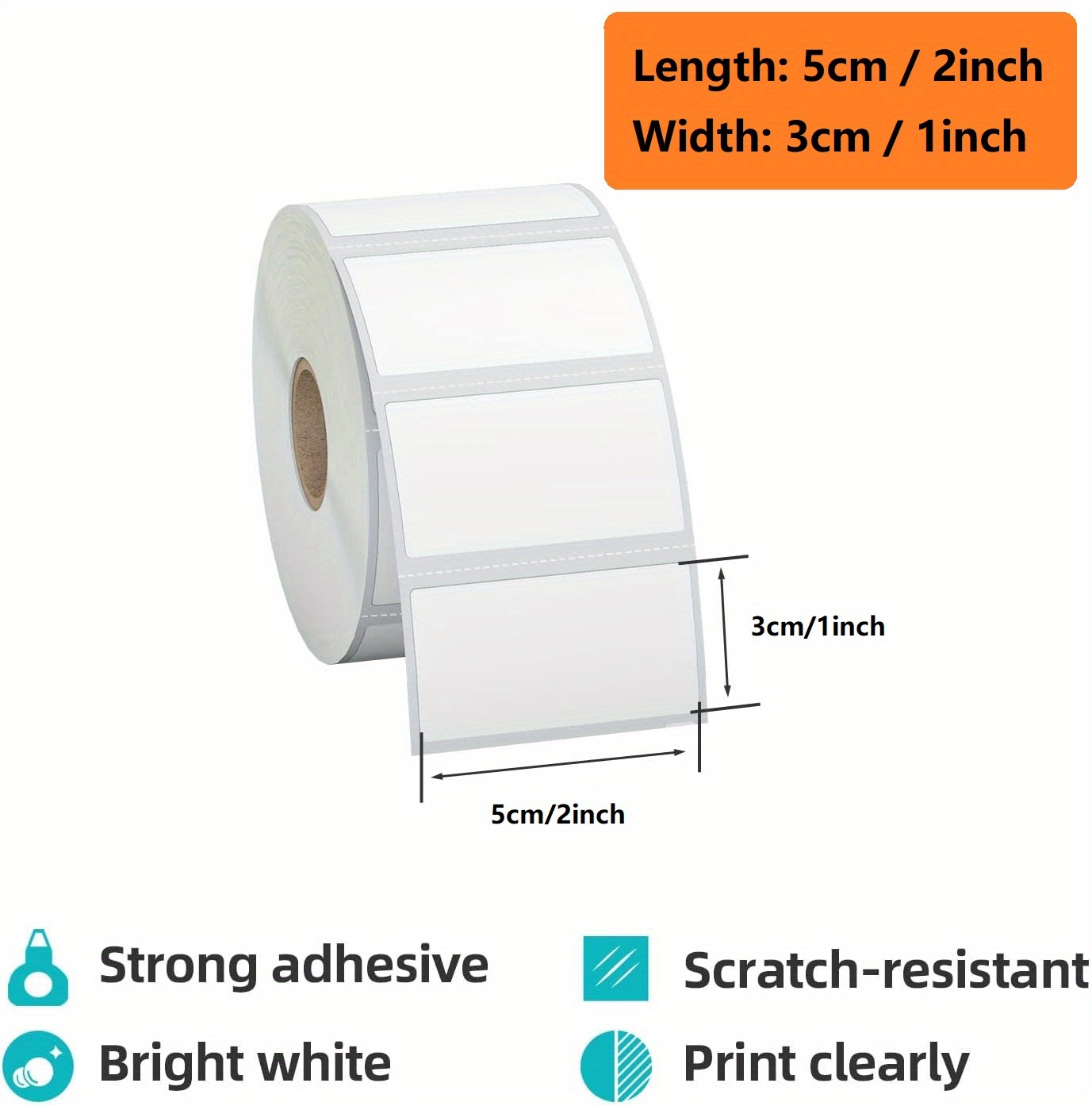 Direct Thermal Label Commercial Grade Label Sticker Barcodes - Temu