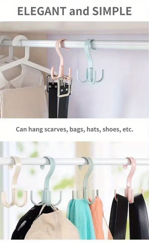 creative multifunctional rotatable four claw hook clothes - Temu Canada