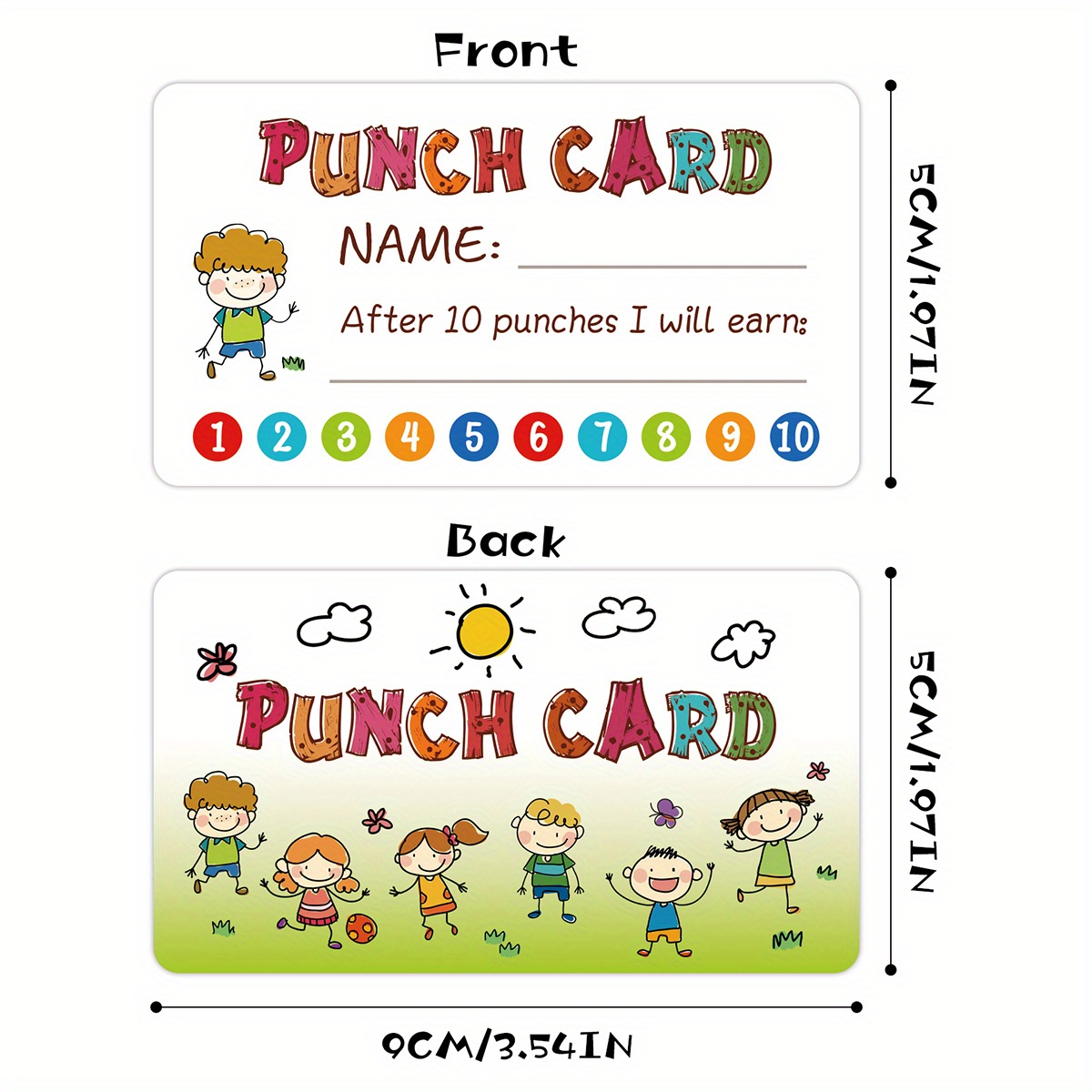 Punch Cards Motivation Student Reward Cards Reward Classroom - Temu New ...
