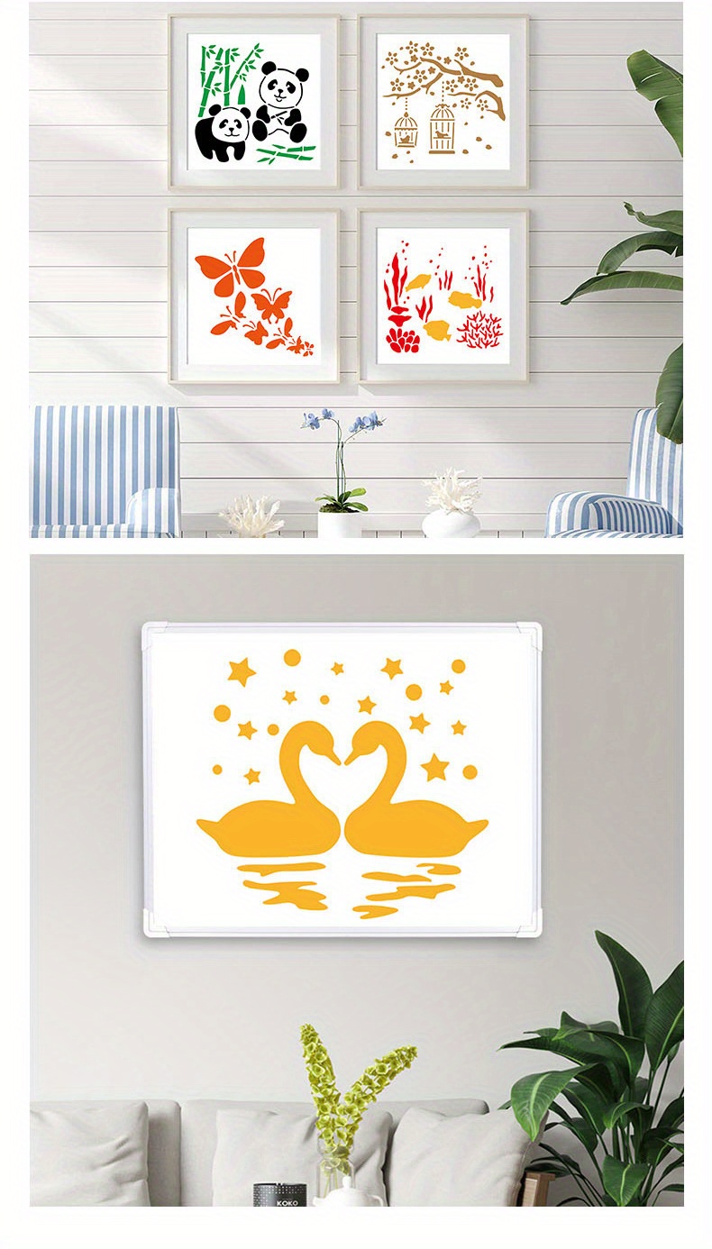 Auxiliary Painting Template Wall Painting Spray Cut Plastic - Temu ...