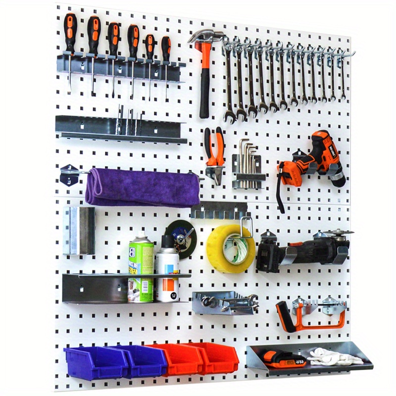 Square hole Hole Plate Tool Rack Hanging Plate Hook Rack - Temu United ...