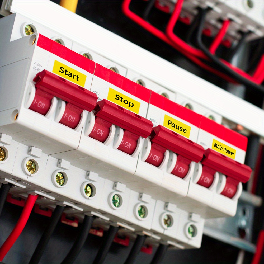 Mechanical Warning Sticker Power Switch Reset Stop Sign - Temu Australia