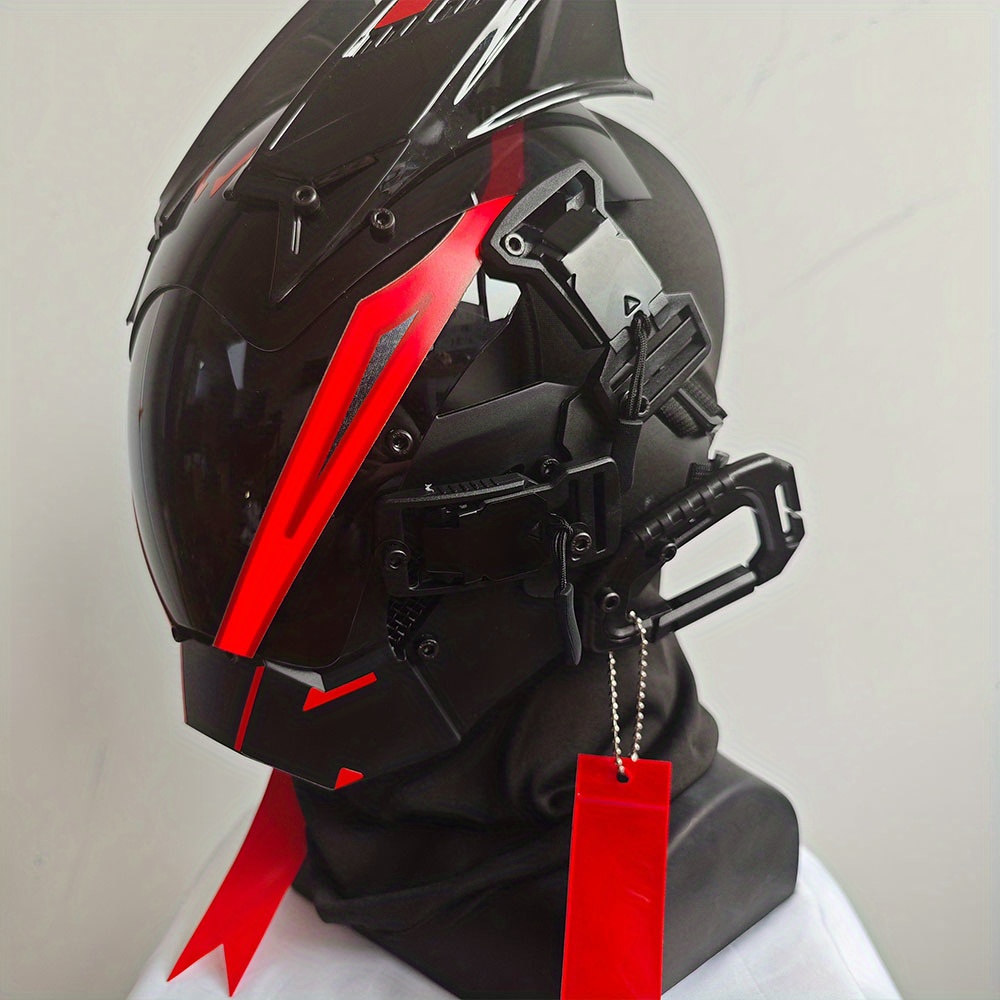 Handmade Cyberpunk Mask With Lights Cool Trendy Decorations For Men ...