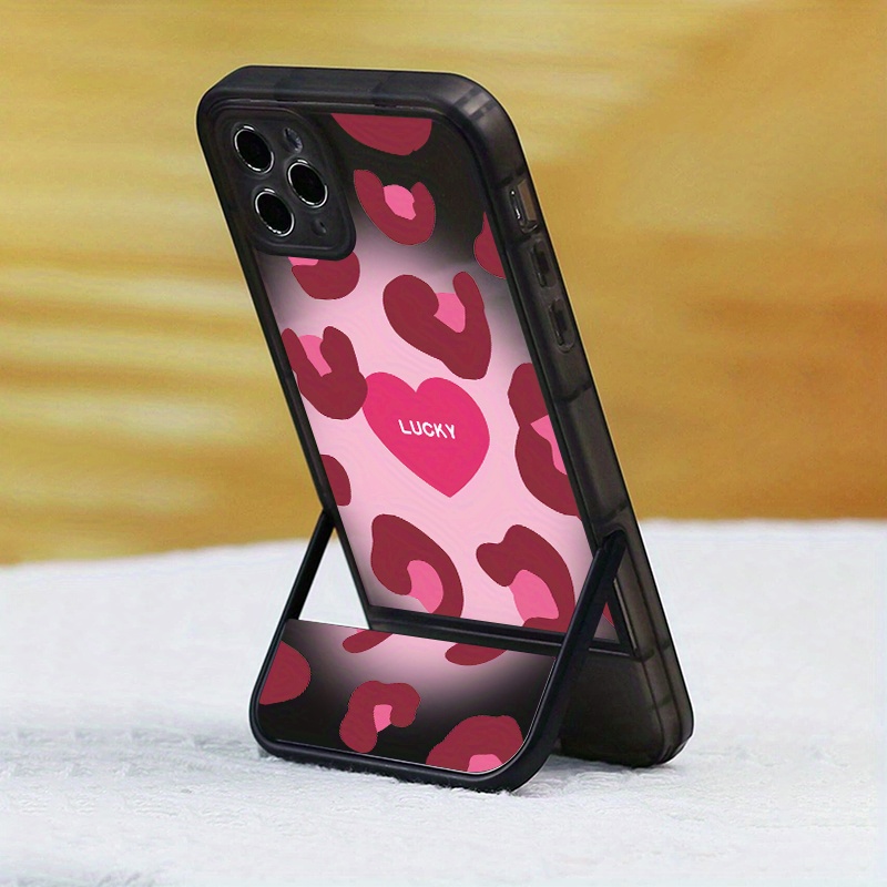 Lucky Love Pattern Phone Case Invisible Holder Iphone 14 13 - Temu ...