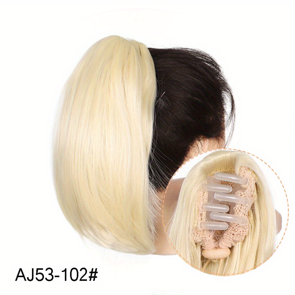 Heat Resistant Synthetic Ponytail Extensions Claw Clip In - Temu United ...