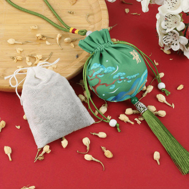 Wormwood Incense Pods Small Brocade Tassel Pendant Ornament - Temu ...