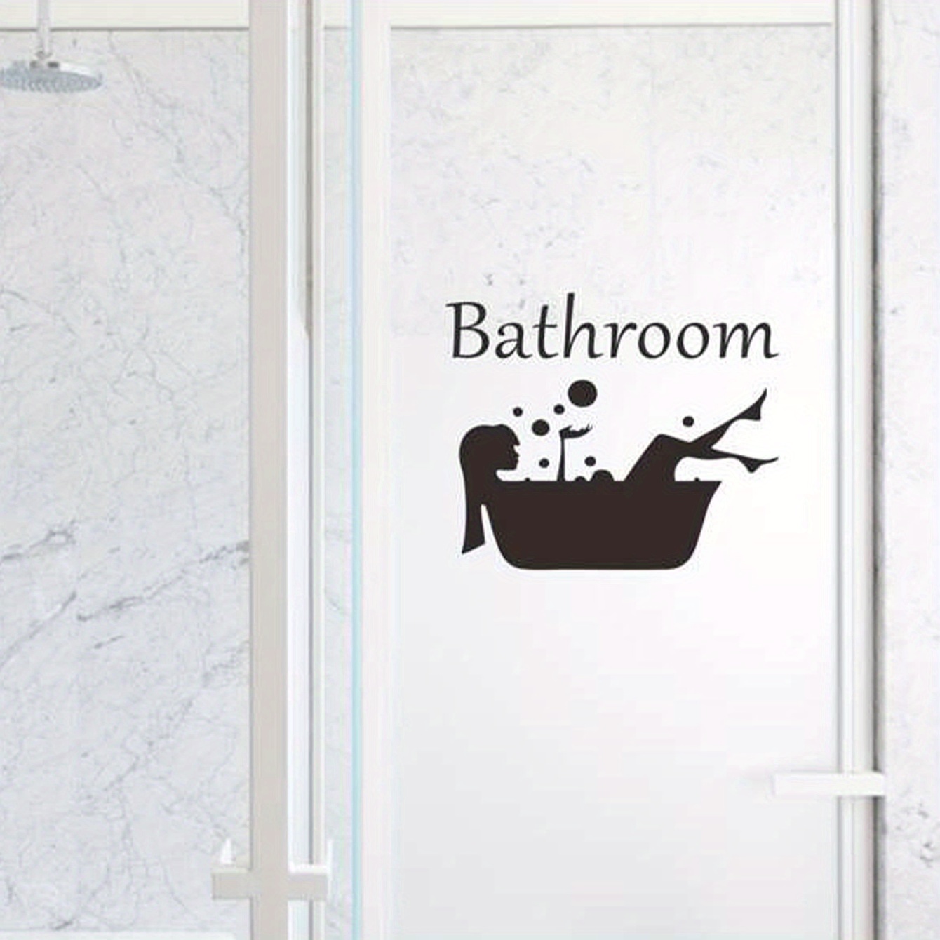 Bath Girl Tub Water Proof Bathroom Wall Stickers Home - Temu New Zealand
