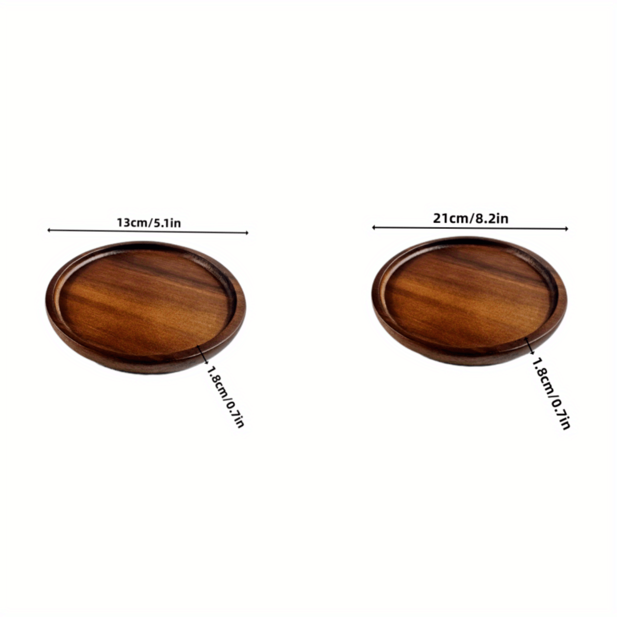 Wooden Fruit Tray Solid Wood Dessert Tray Multifunctional - Temu