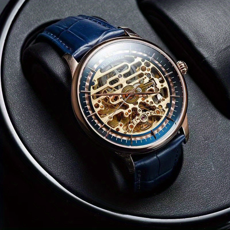 Hollow Mens Watch Automatic Mechanical Watch Waterproof Casual Mens ...