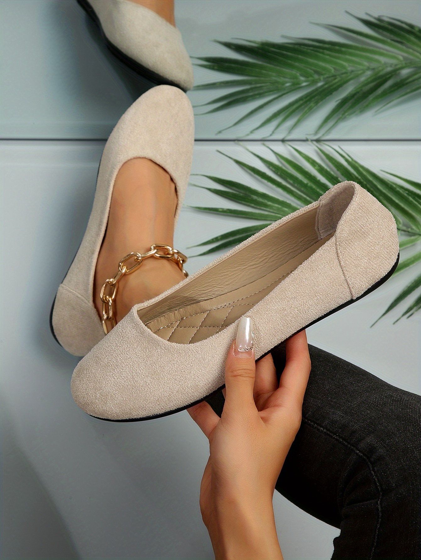 Women' Color Ballet Shoes Minimalist Slip Low top - Temu