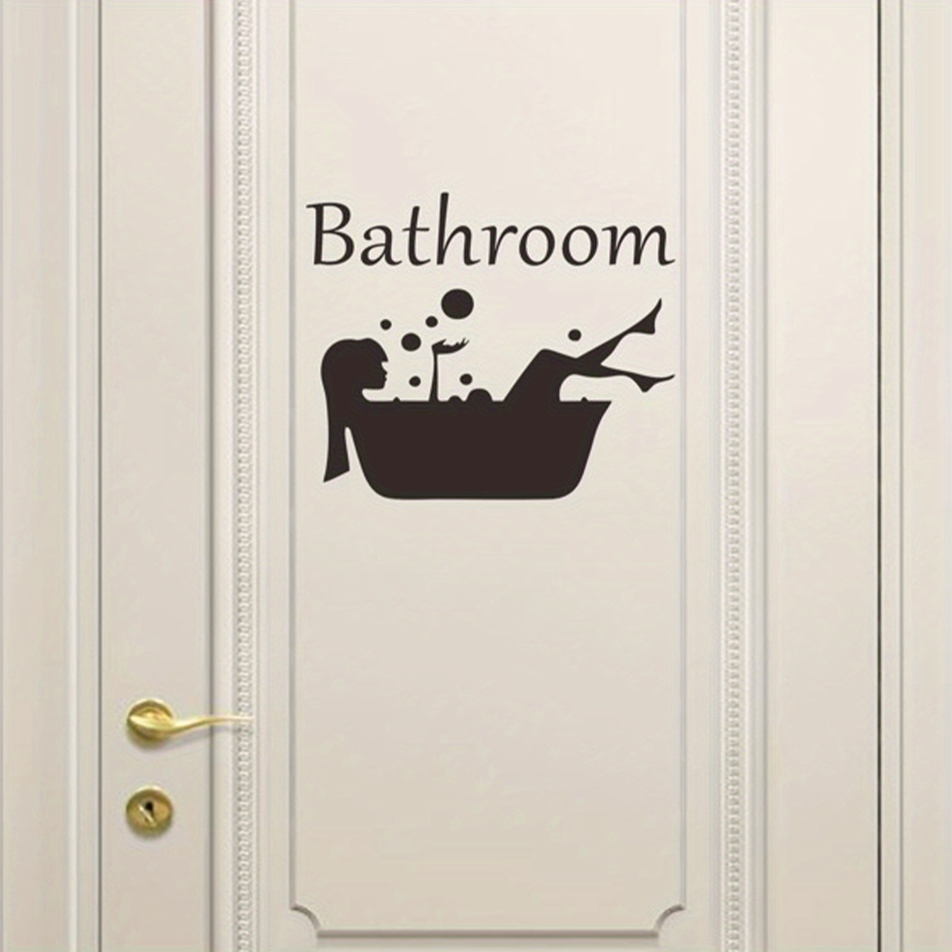Bath Girl Tub Water Proof Bathroom Wall Stickers Home - Temu New Zealand