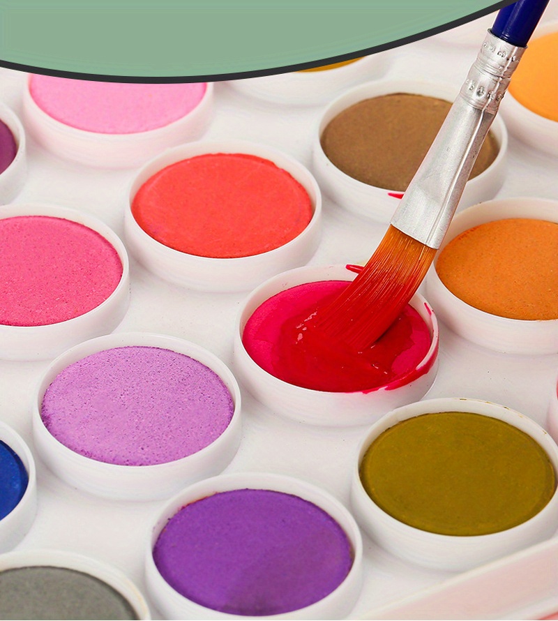 Beginner Painting 12 color 21 color Solid Watercolor Paint - Temu Australia