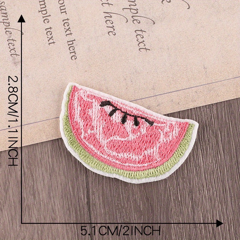 Food Series Embroidery Patches Hamburger Banana Watermelon - Temu Norway