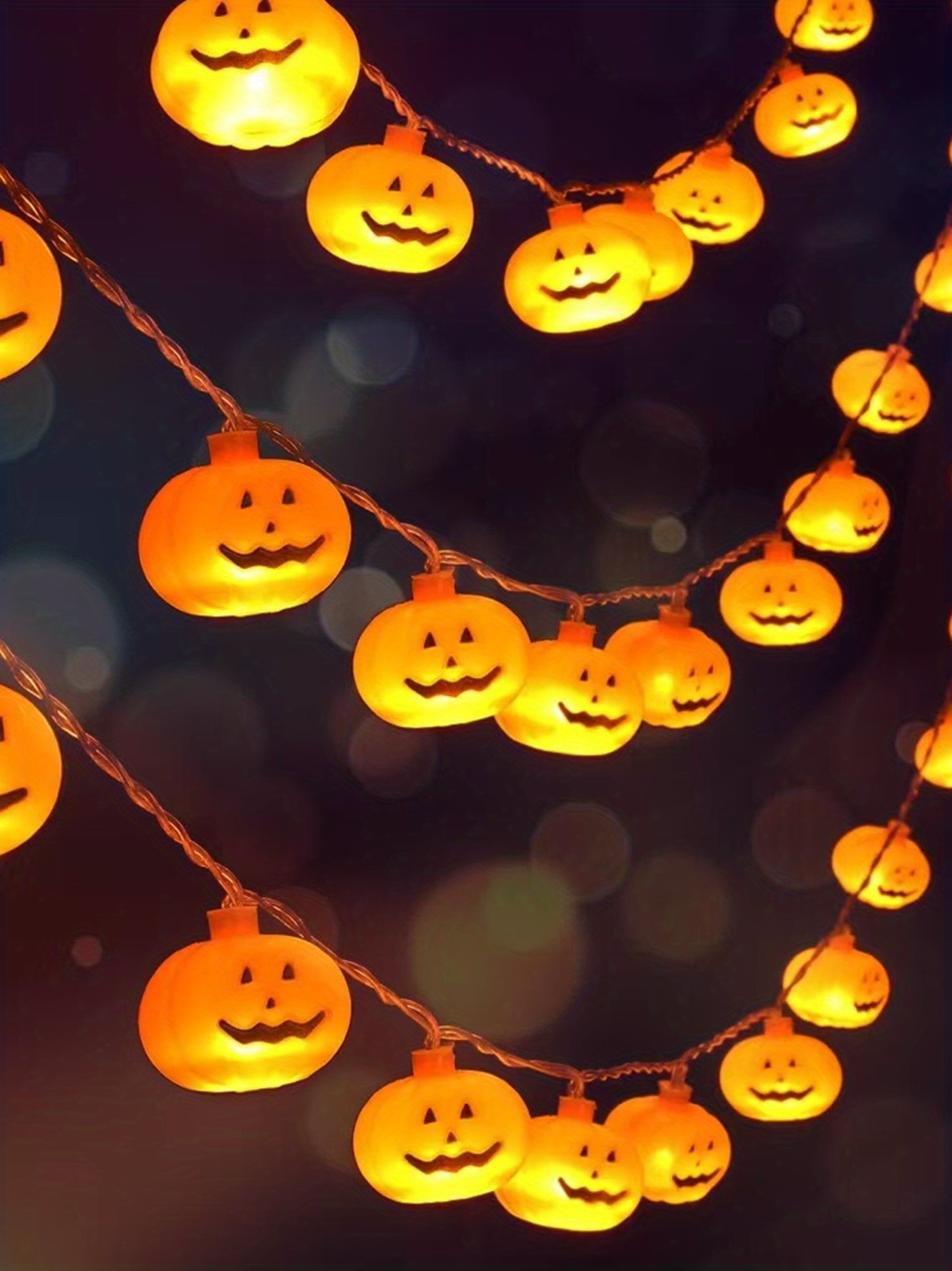 Mini Pumpkin Lights Battery Operated 10 Led 20 Led String - Temu Ireland