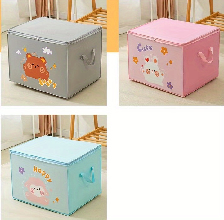 Cute Cartoon Quilt Storage Box Dustproof Clothes Packing - Temu Netherlands