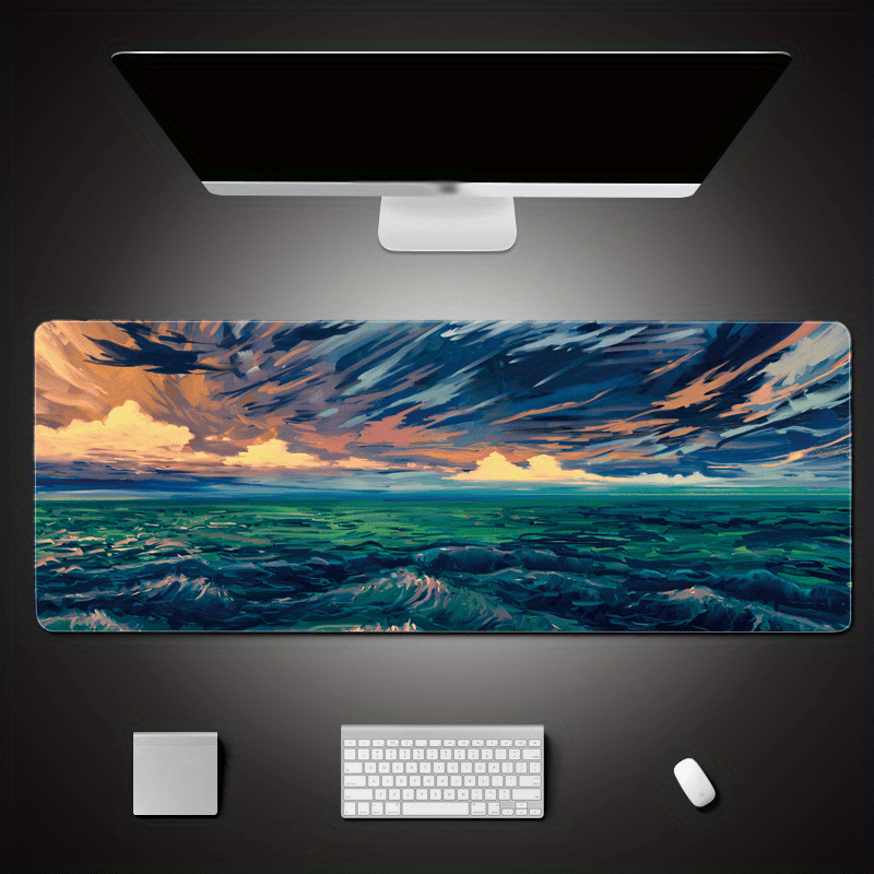 Oversized Mouse Pad Wrist Guard Cute Cartoon Girl Laptop - Temu