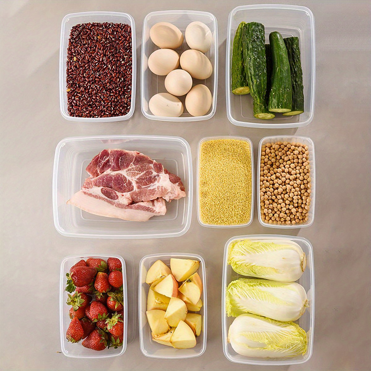 Refrigerator Organizer Food Containers Lid Stackable - Temu Canada