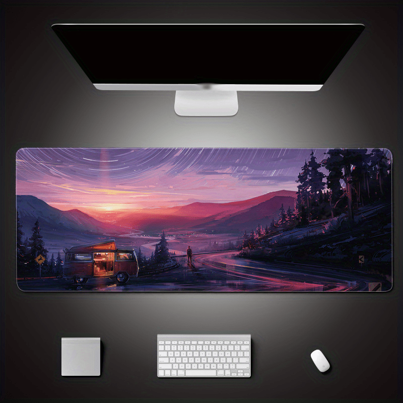 Oversized Mouse Pad Wrist Guard Cute Cartoon Girl Laptop - Temu