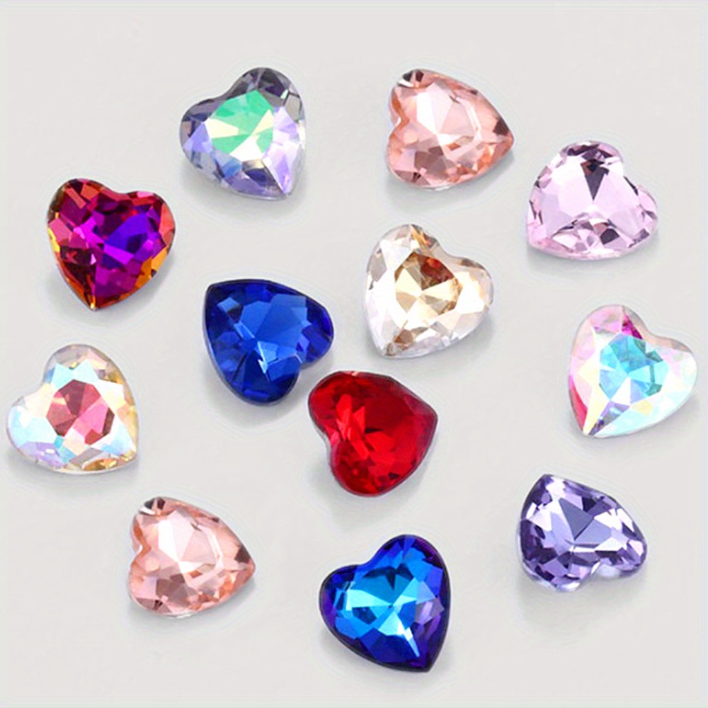 Colorful Pointed Bottom Peach Heart Shaped Diy - Temu United Arab Emirates