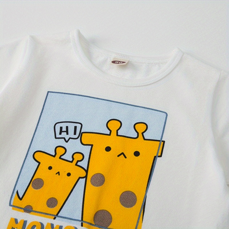 Boys Pajamas Top Elastic Waist Shorts Friends Dinosaur Print - Temu ...