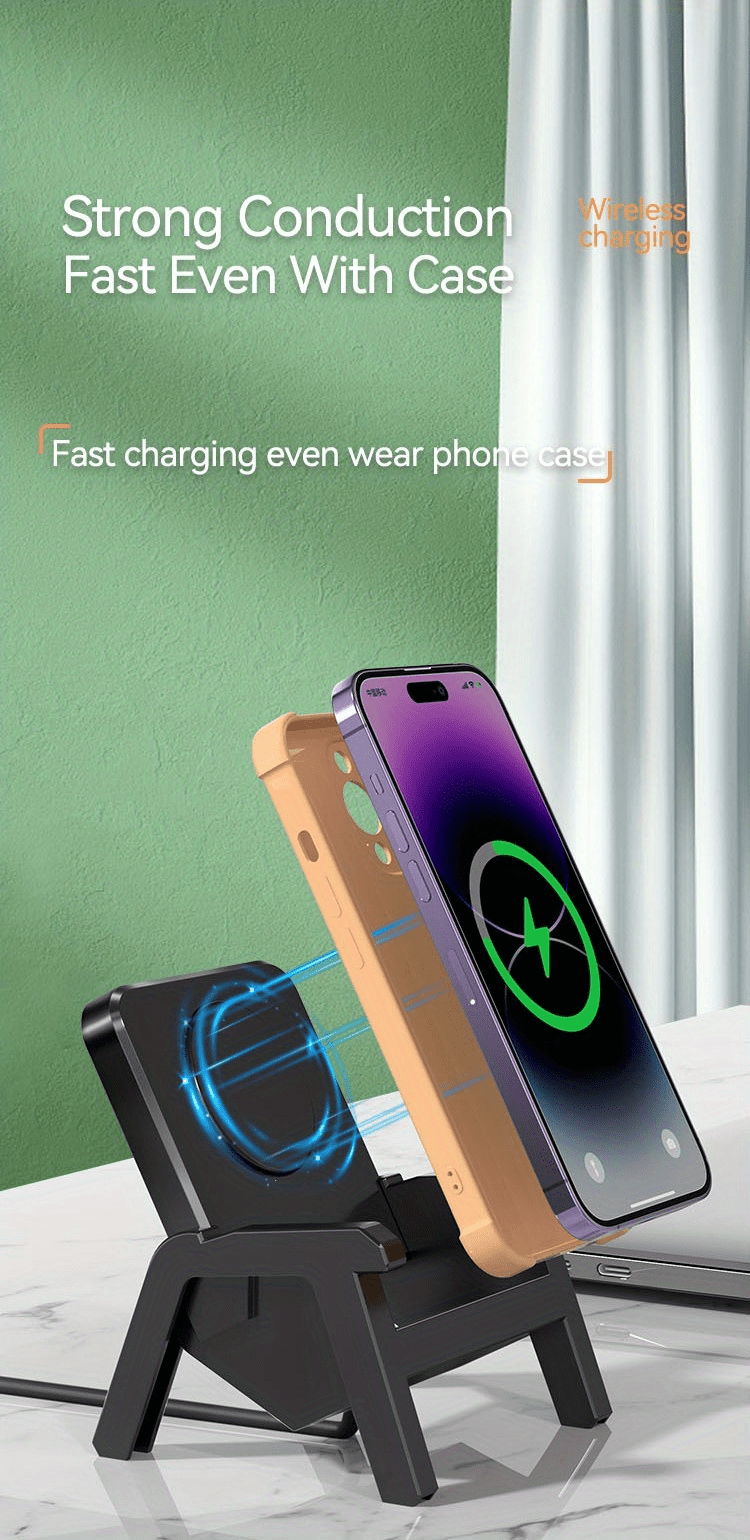 Fast Wireless Charger Phone Stand Beach Chair Cell Phone - Temu