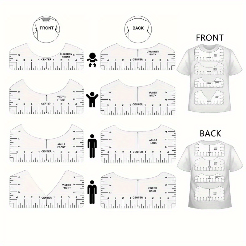 T shirt Ruler Guide Vinyl Alignment Tool T Shirt Centering - Temu Australia