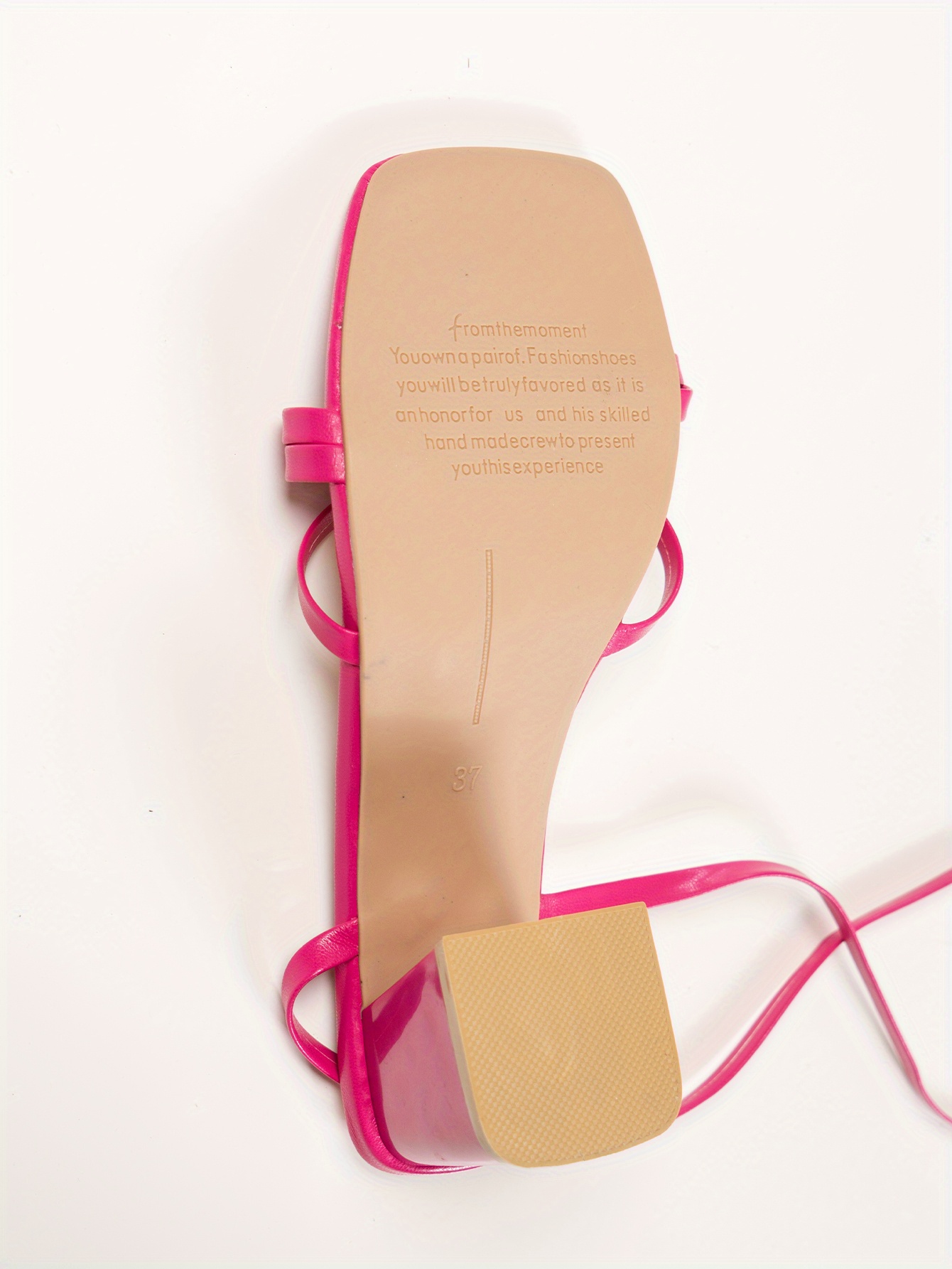 Women's Lace Heeled Sandals Solid Open Toe - Temu Philippines