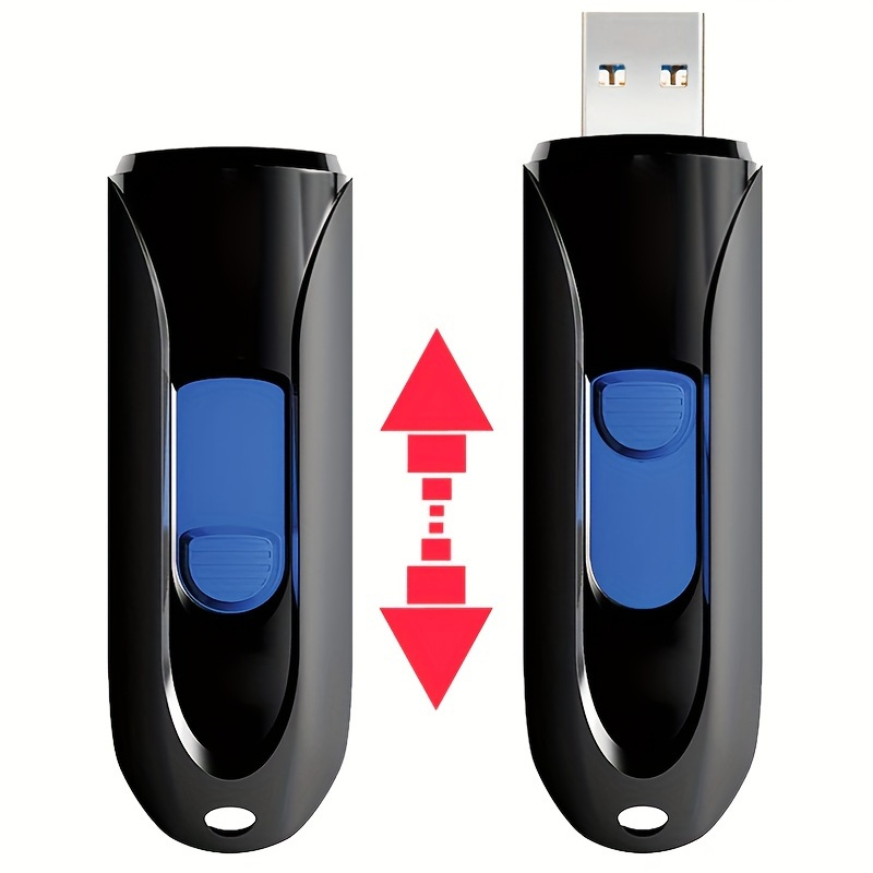 128gb/64gb Usb Flash Drive Waterproof High speed Push pull - Temu