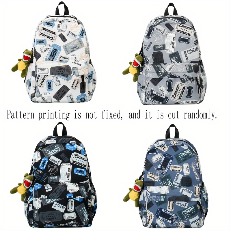 Trendy Large Capacity Preppy Backpack School Laptop Bookbag - Temu ...