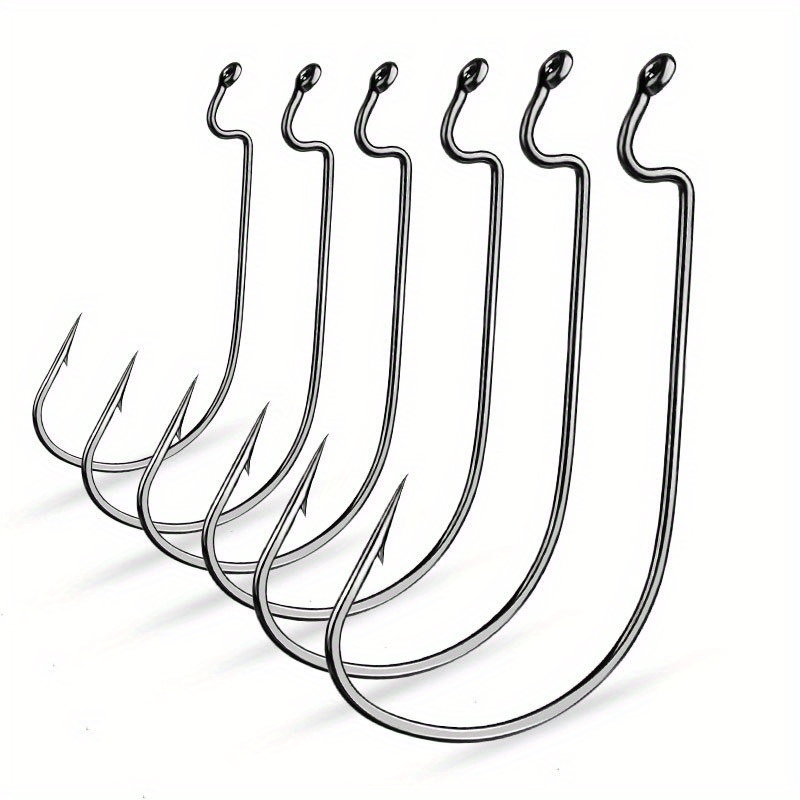 Offset Bait Holder Fishing Hooks Barbed Shank Beak Bait - Temu United ...